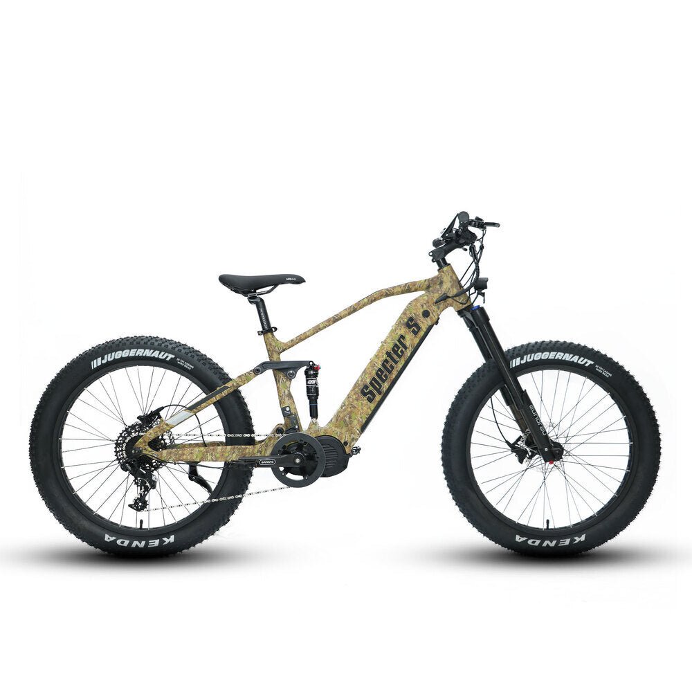 SPECTER-S 19-in Camo eBike - Extra Battery – Watt Wheels